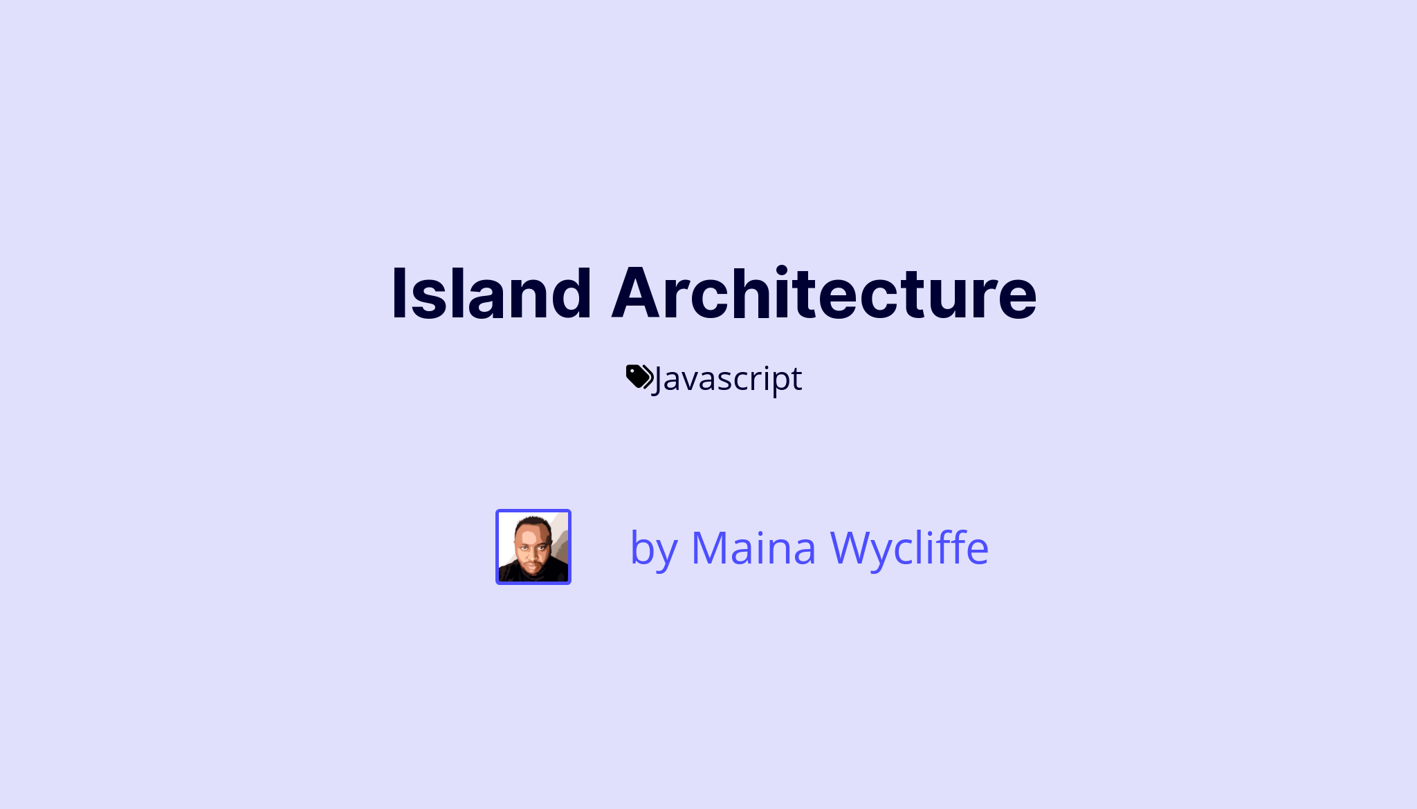 Island Architecture Island Architecture